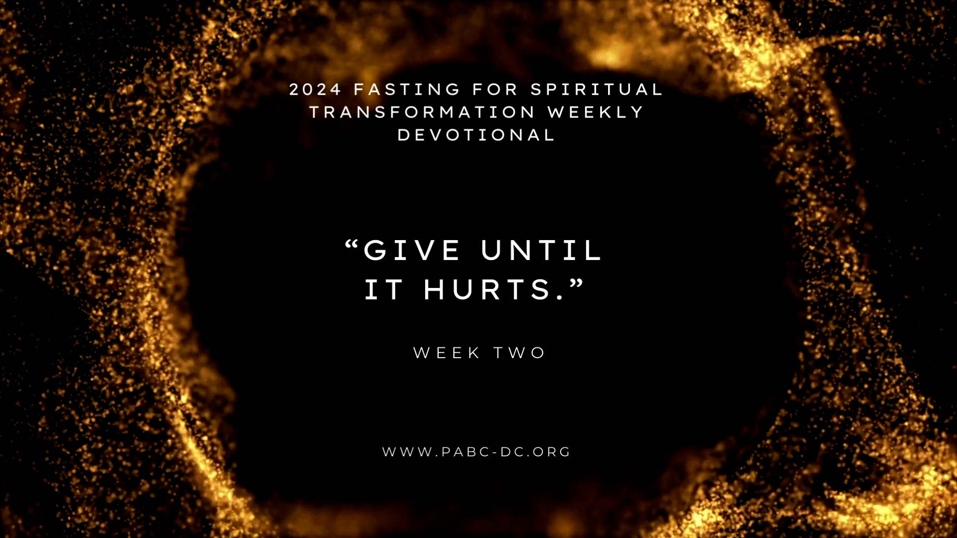 2024 Fasting for Spiritual Transformation